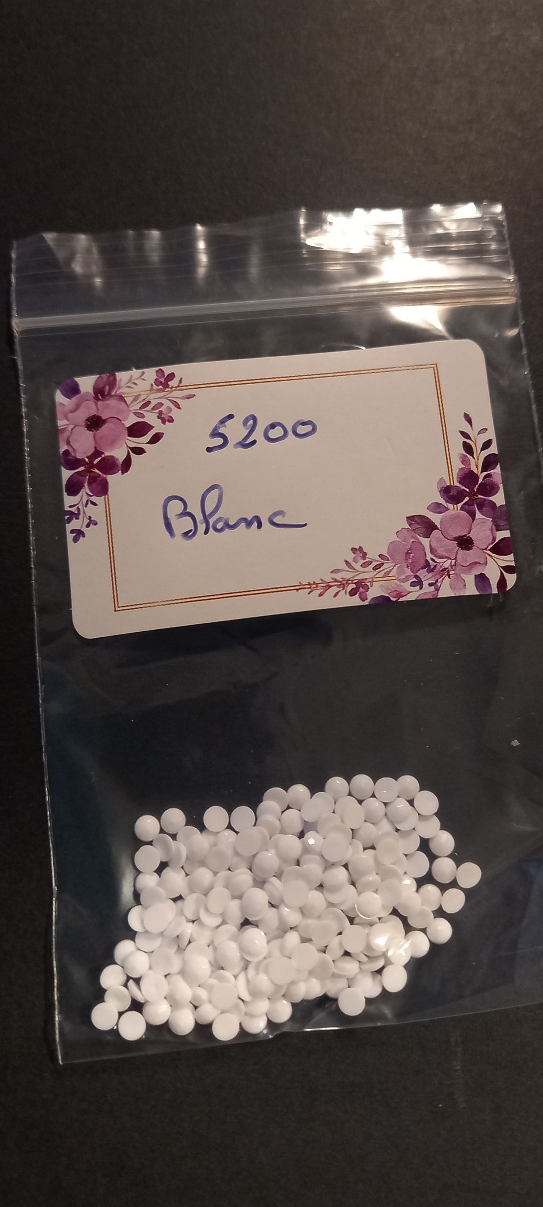 DMC 5200 Diamonds white Bag of Round or Square Rhinestones for Diamond ...