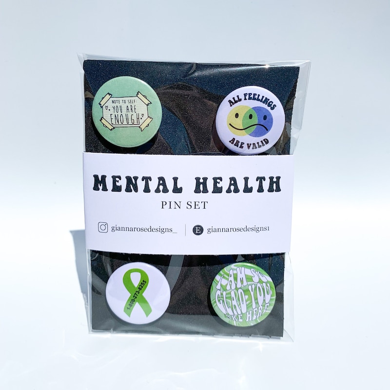 Mental Health Awareness Pins - Etsy