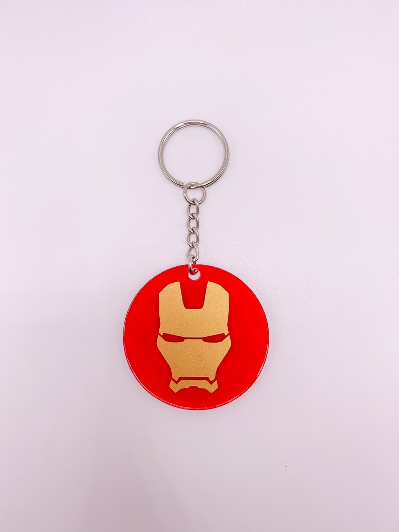 Marvel Acrylic Keychains Avengers Keychain superhero - Etsy