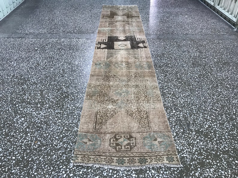 Antique Runner Rug,2,3x11,4 Feet, Turkish Rug Runner, Oushak Runner ...