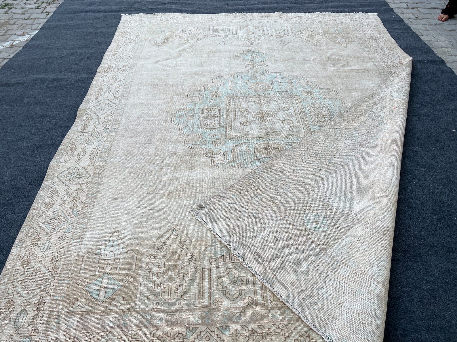 9x12 Neutral Traditional Rug 9x12 Vintage Turkish Rug - Etsy