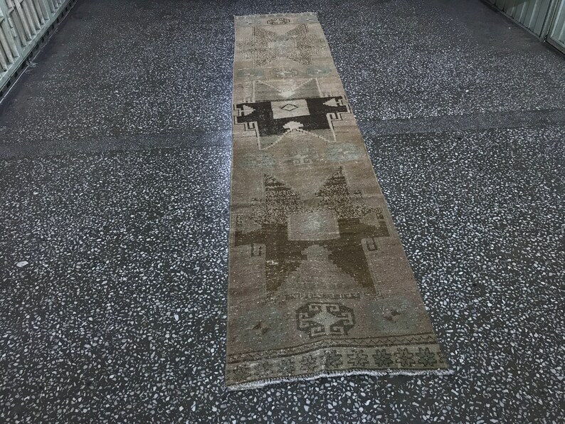 Antique Runner Rug,2,3x11,4 Feet, Turkish Rug Runner, Oushak Runner ...