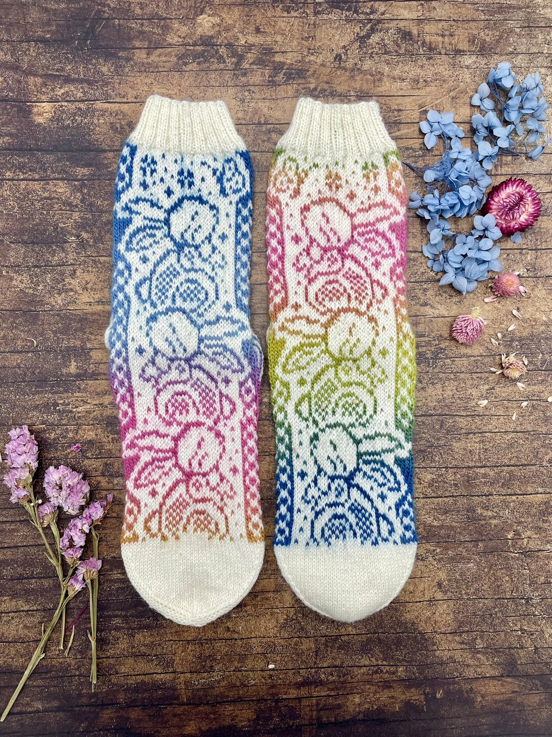 Sock Knitting Instructions / Springtime-bunny-socks Pattern / Knitting ...