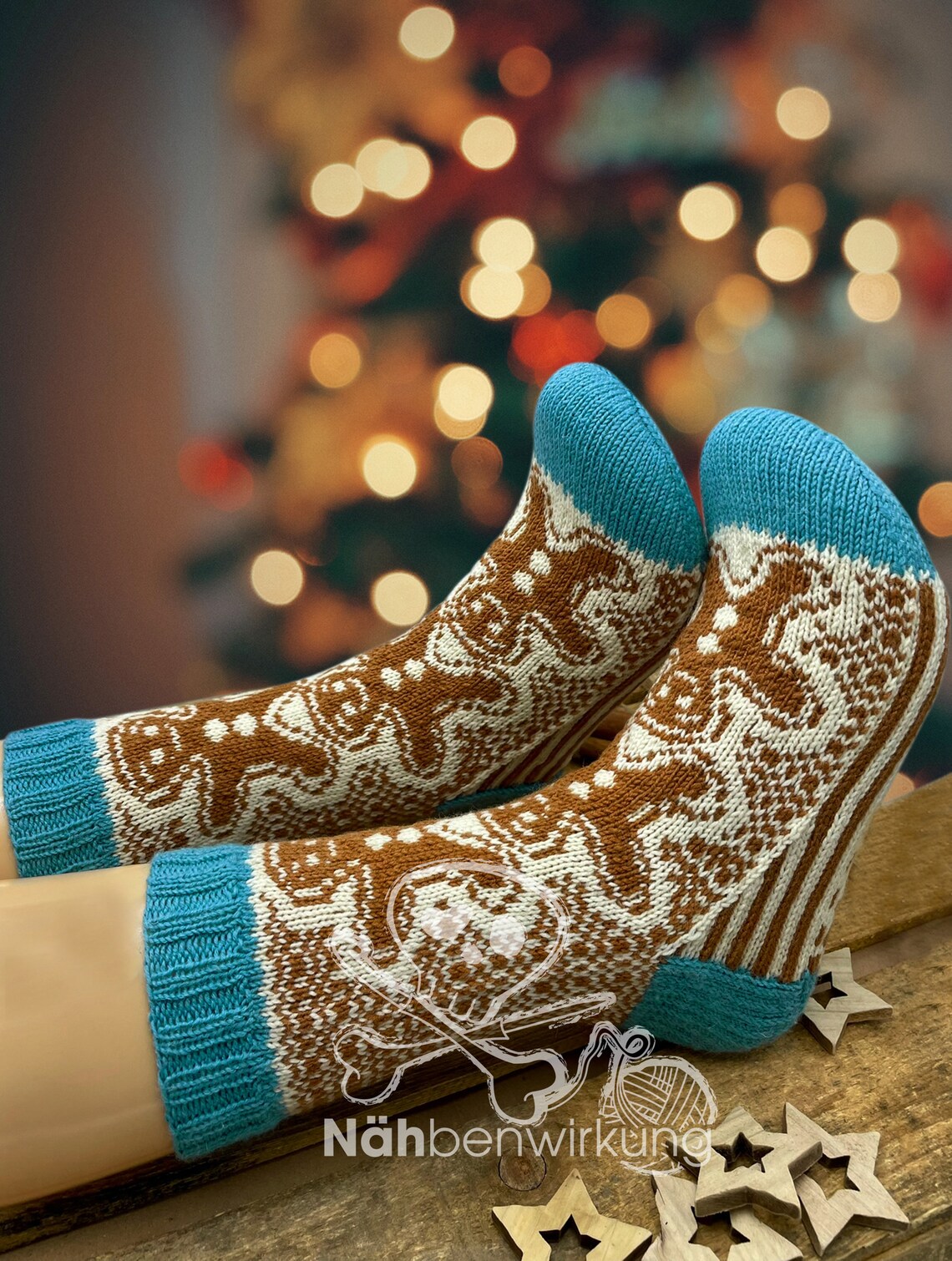 Sock Knitting Pattern / Gingerbreadbuddy Socks Pattern / Knitting ...
