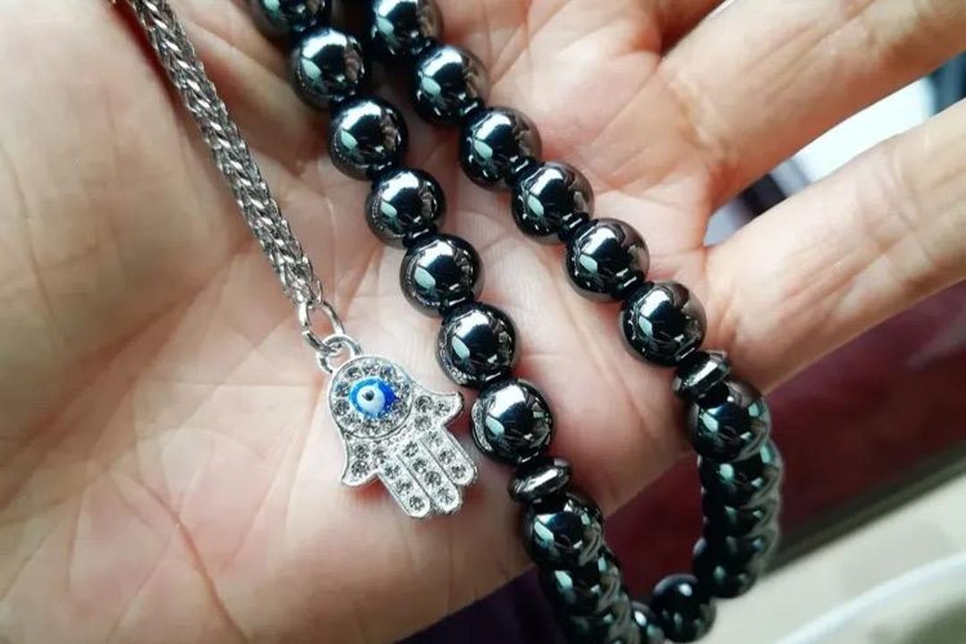 Misbah Muslim Prayer Necklace Islamic Misbah 33 Hamtite Rosary With ...