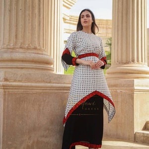 Abaya Thobe Embroidered Palestinian Jordanian Traditional Arabic Dress ...