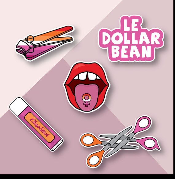 LGBT Lesbian Sticker 5 Pack | Etsy