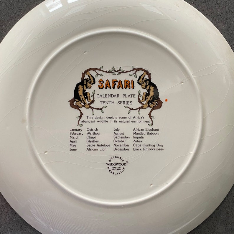 Wedgwood Calendar Plate 1980 | Etsy