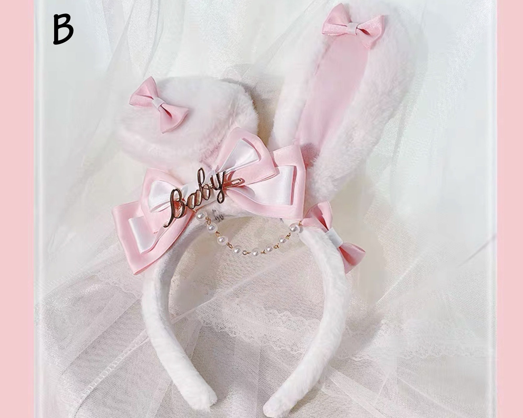 Rabbit Ears Headbandsheep Ear Headbandelf - Etsy