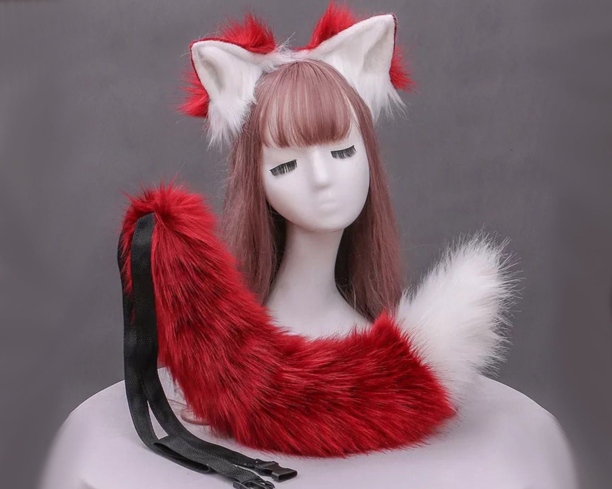 Cos Fox Tail and Ears Suitwolf Tail-wolf Ears-cosplay-animal - Etsy UK