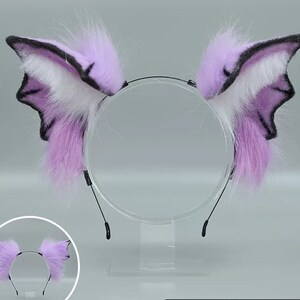 Demon Bat Ears Ear Headband,halloween Themed Headwear,aritificial Furry ...