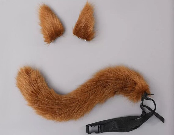 Set of Brown Fox Ears and Tailfox Ears Cosplay Anime - Etsy UK
