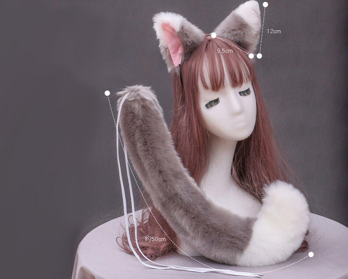 Cos Fox Tail and Ears Suitwolf Tail-wolf Ears-cosplay-animal - Etsy