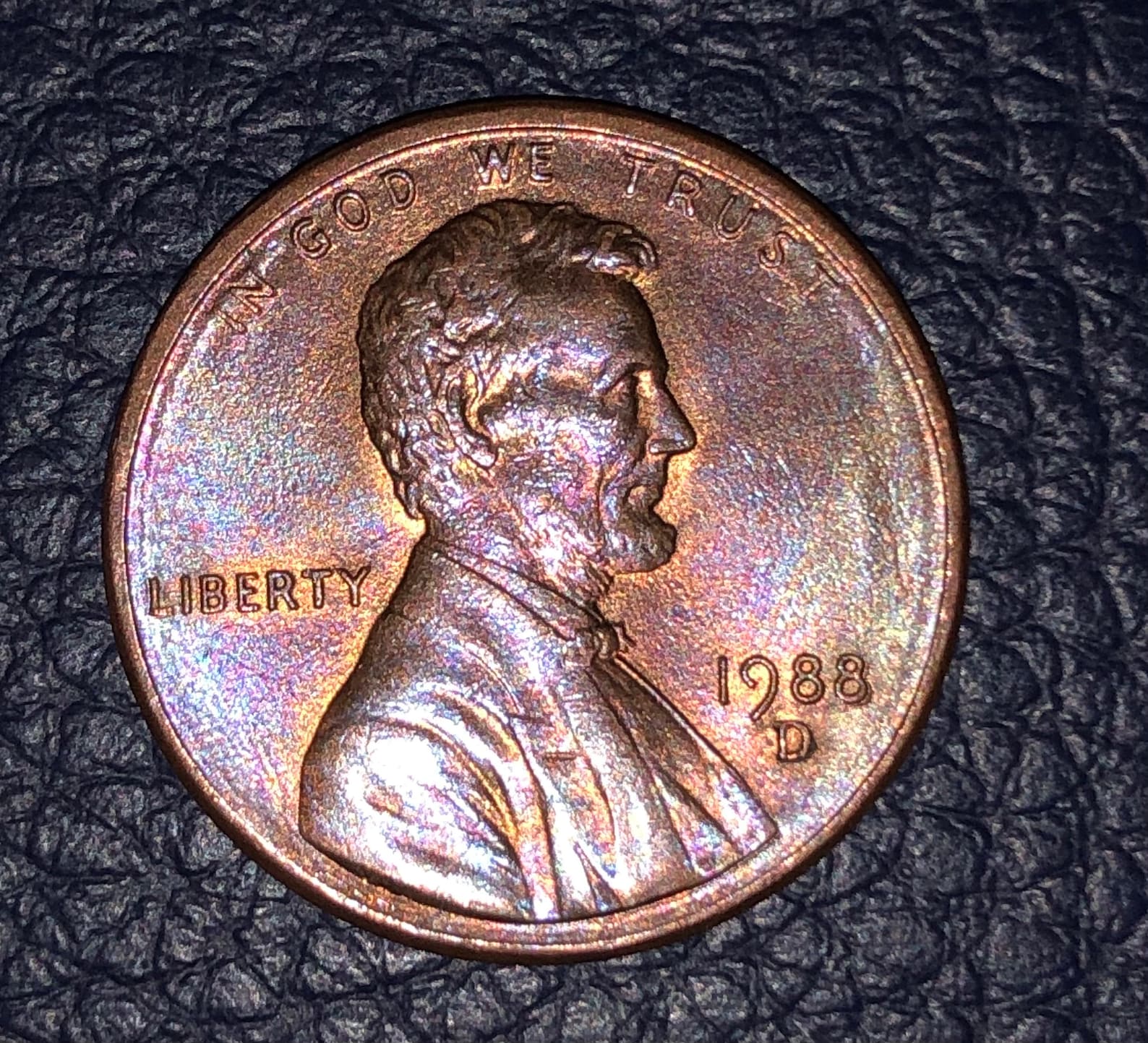 Super Rare 1988 D lincoln penny wide space between AM | Etsy