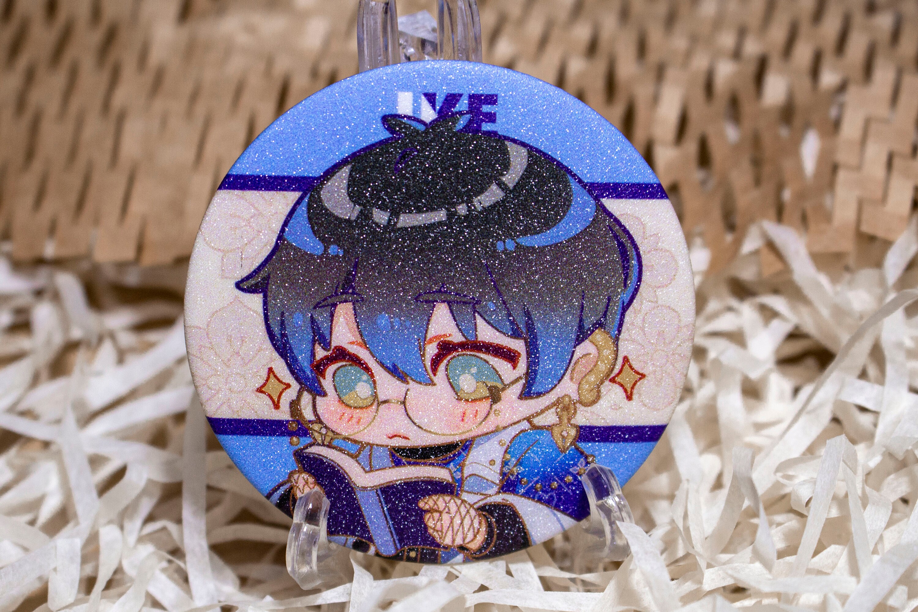 Luxiem Glitter Button Nijisanjien Vtuber Art by Xuu - Etsy
