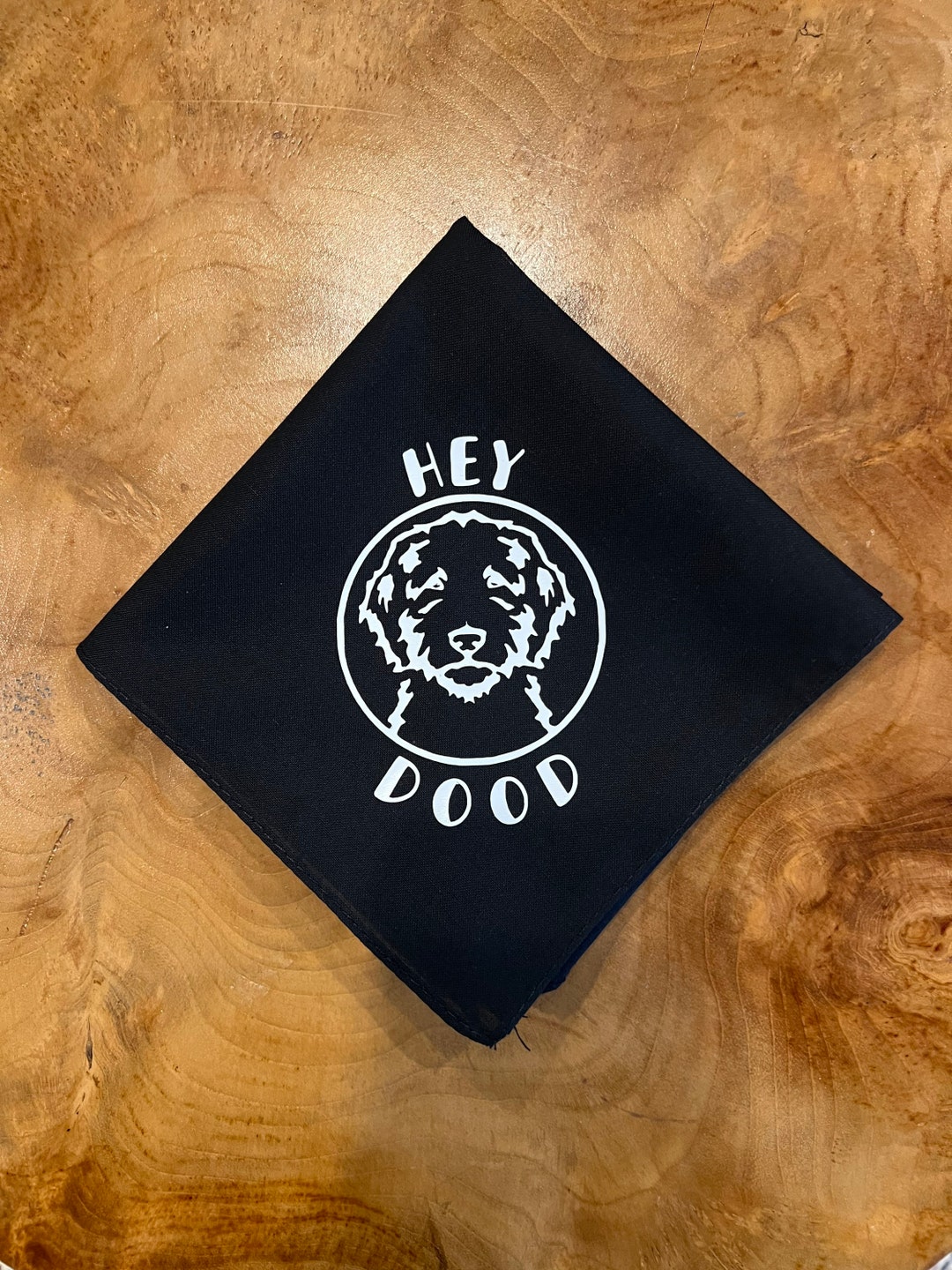 Hey Dood Dog Bandana - Lightweight Cotton Triangle Scarf - Etsy