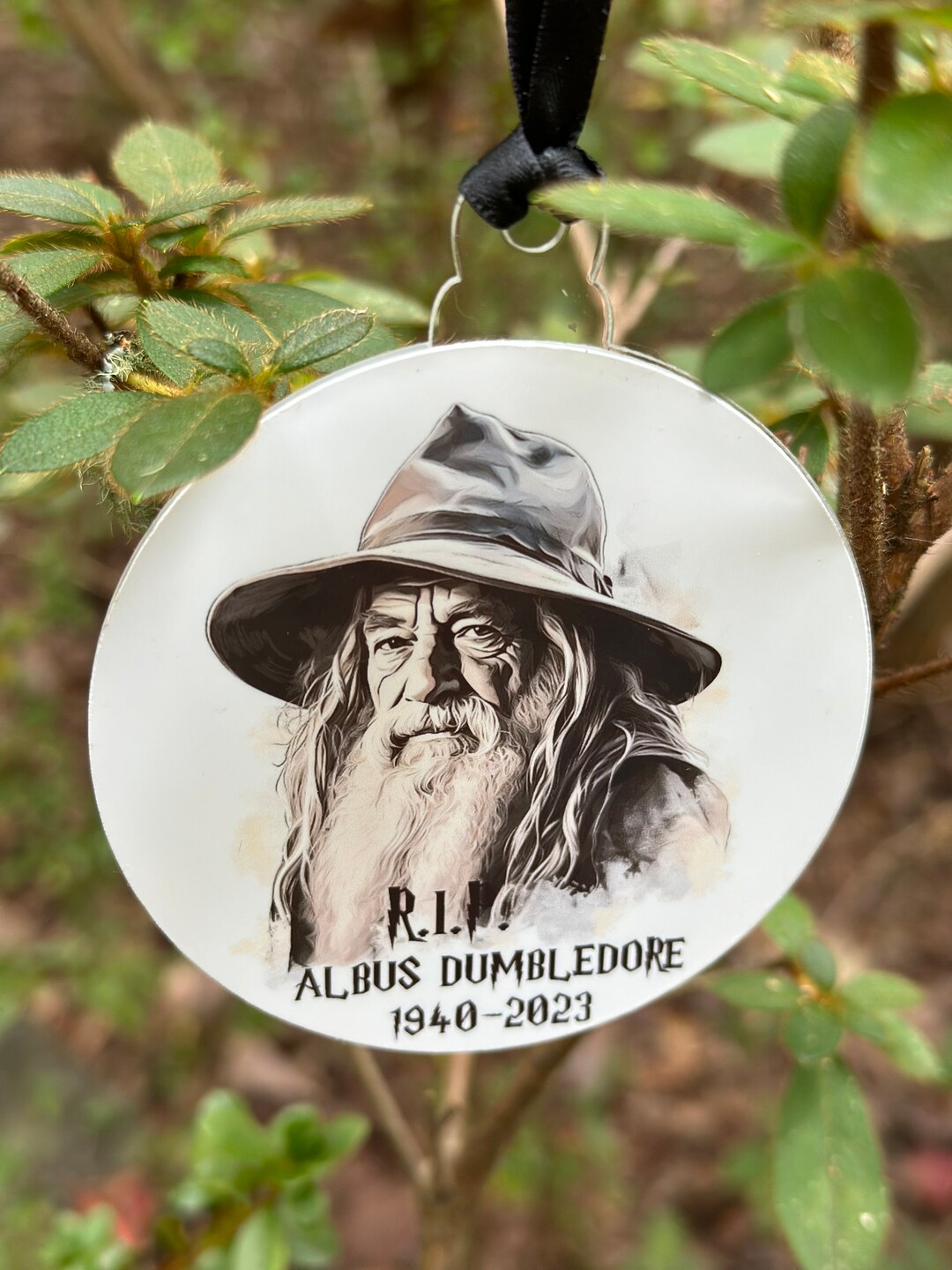 RIP Dumbledore Michael Gambon Wizard Ornament - Etsy