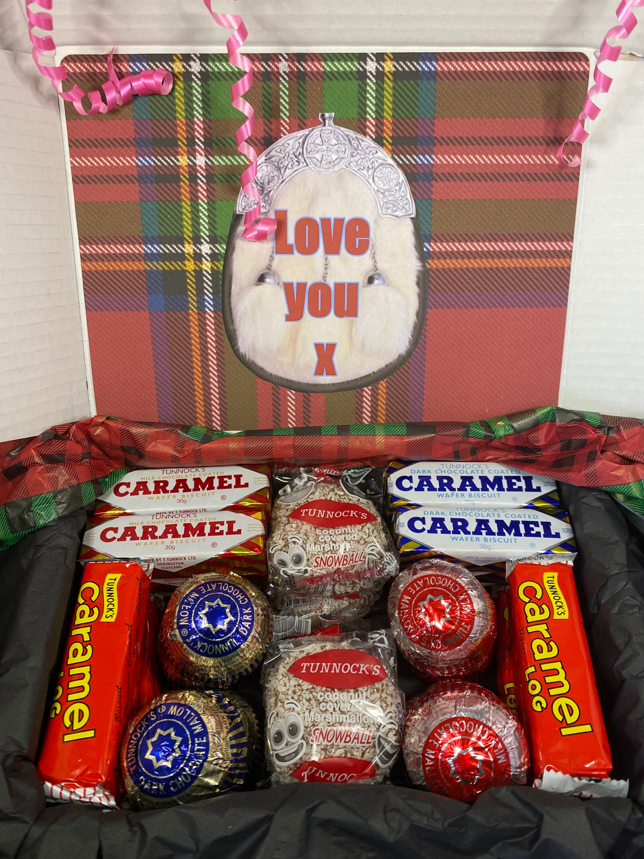 Tunnocks Scottish Tartan Hamper Gift Box Large30 Treats - Etsy UK