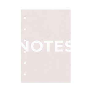 POCKET SIZE // NOTES Planner Dashboard Printable Insert // - Etsy