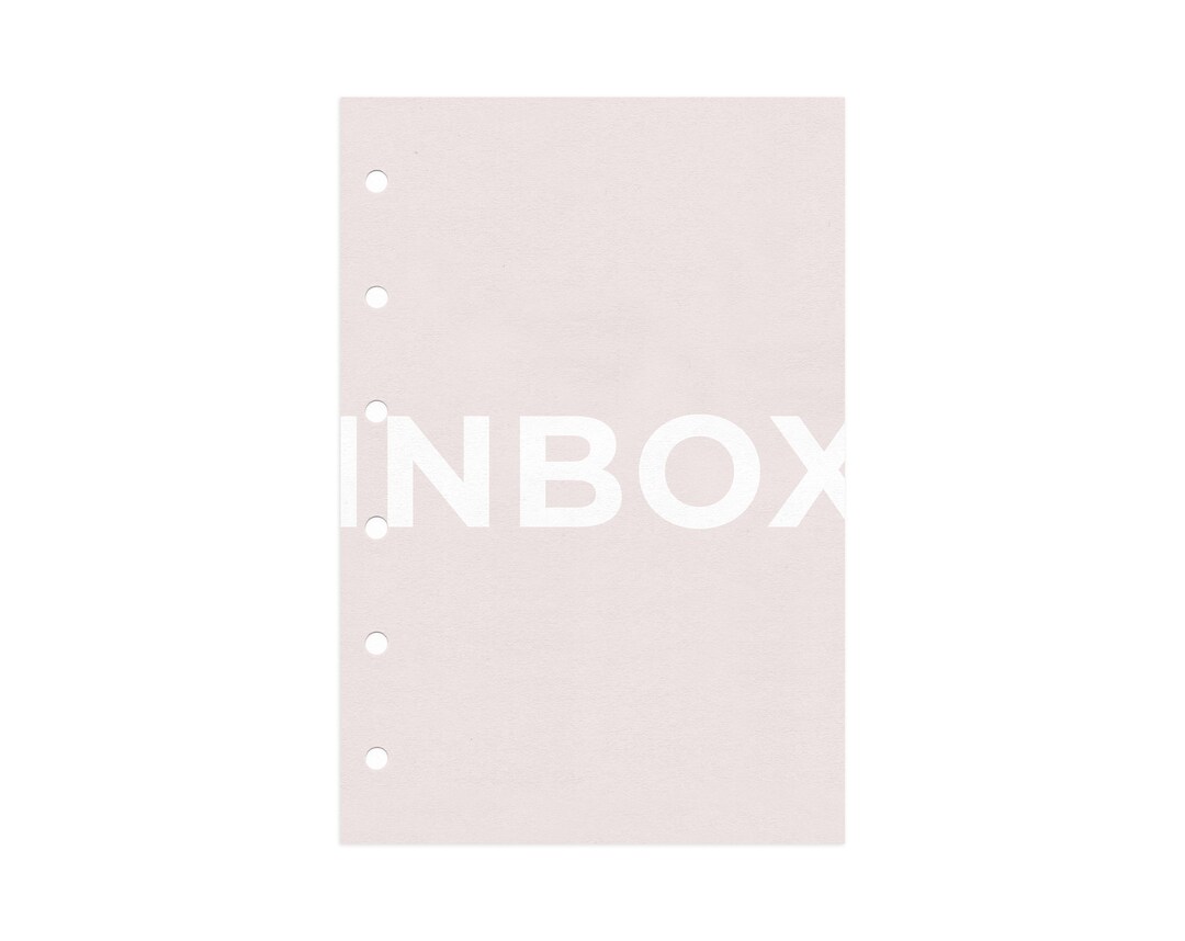 POCKET SIZE // INBOX Planner Dashboard Printable Insert // Pocket ...