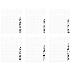 PLANNER CARDS // TASK Minimal Planner Journaling Cards // Printable ...