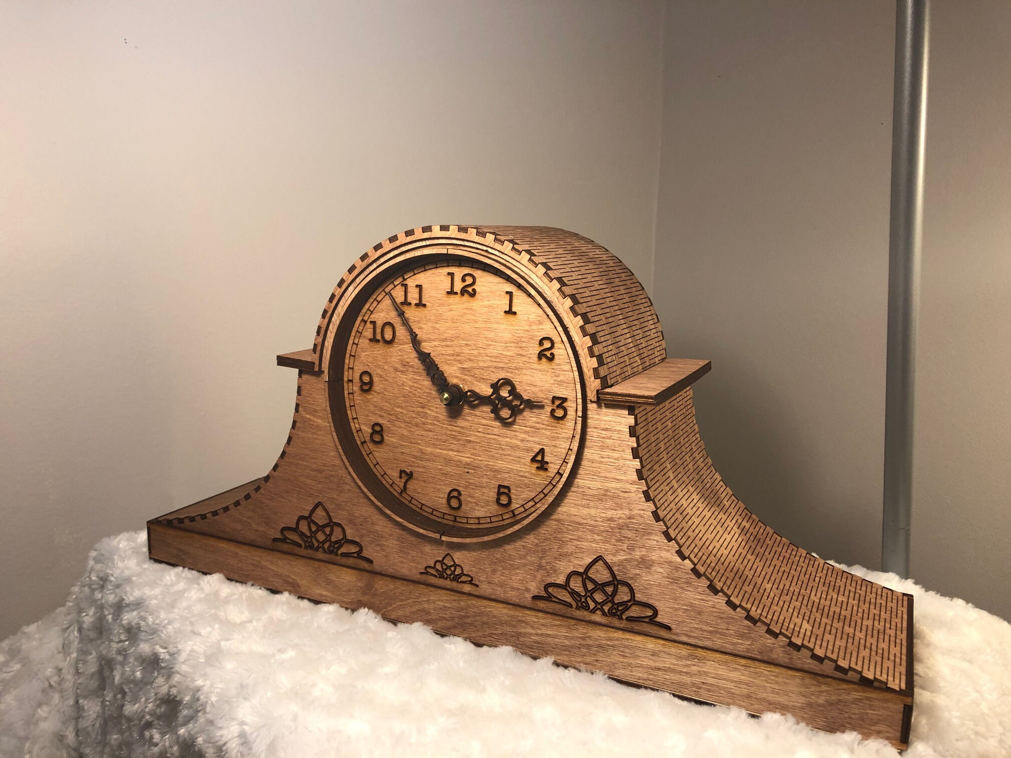 Laser Cut Mantel Clock Digital File - Etsy