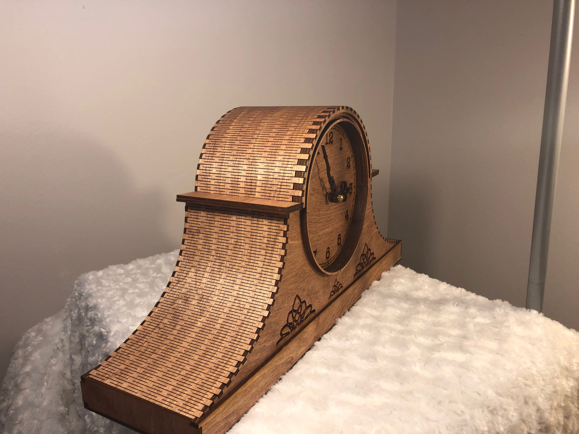 Laser Cut Mantel Clock Digital File - Etsy