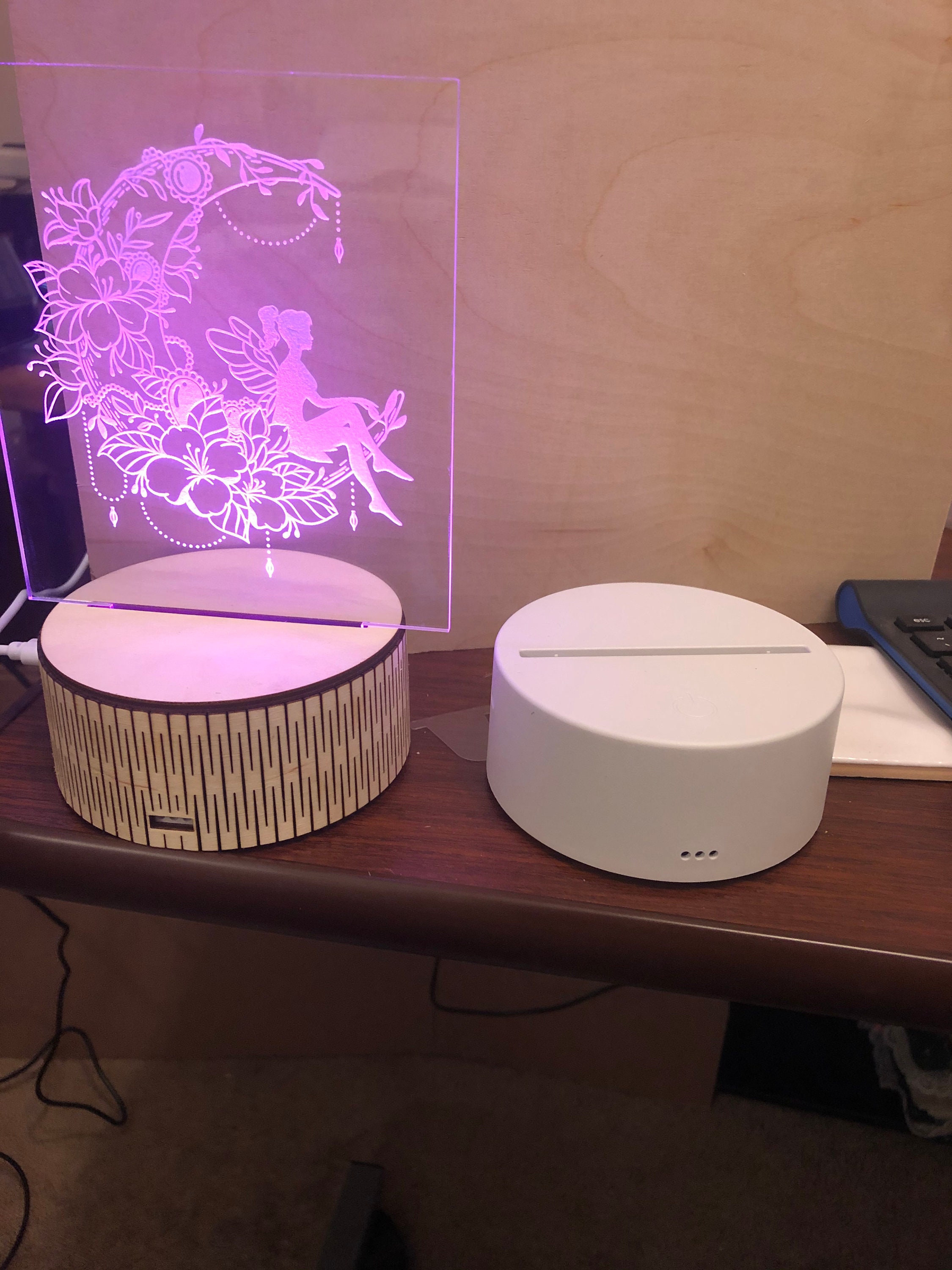 Laser Cut 1/8 Baltic Birch Wood LED Acrylic Light Cover - Etsy