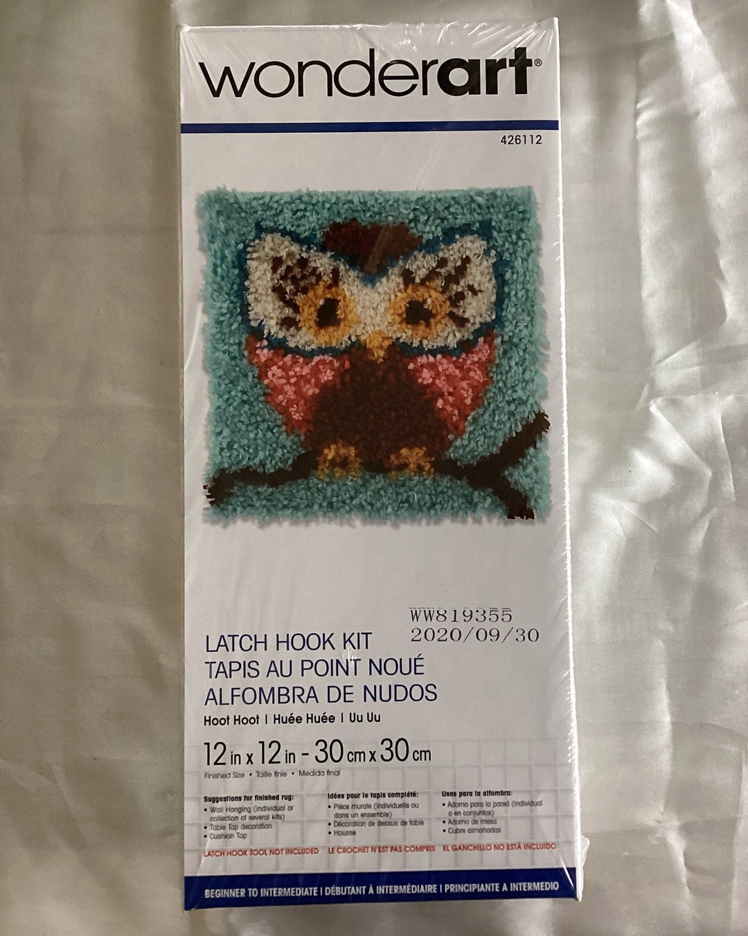 Owl Latch Hook Kit by Wonderart New Unopened Does Not Included Latch ...