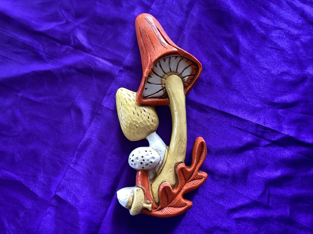 Groovy Mid Century Mod Mushroom Wall Art vintage Composite 1974 Miller ...