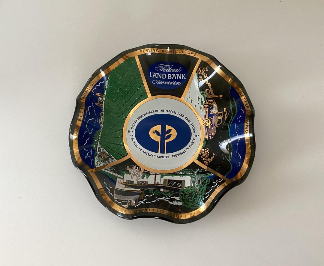 Vintage Advertising Candy Dish Federal Land Bank Association 50 ...