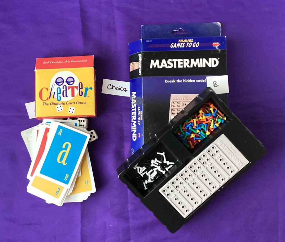 Choice of Games - Cheater Ultimate Card Game -1995 OR Travel Mastermind ...