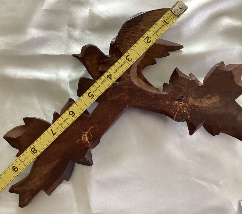 Vintage Cuckoo Clock Topper Wall Hanging Brown Bird With Leaves 1960's ...
