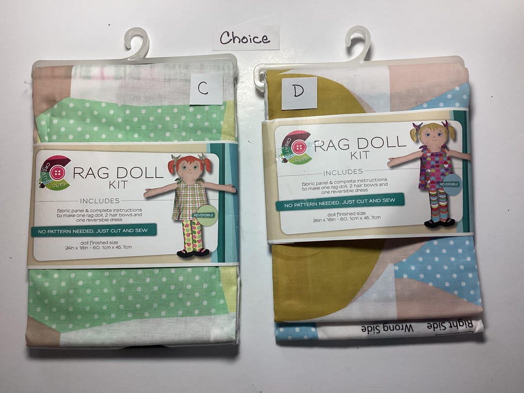 Choice - Daisy Kingdom Rag Doll Kits - Creative Cuts - Etsy