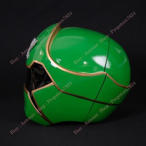 Green Gokaiger Helmet Cosplay MMPR Halloween Costume Prop - Etsy