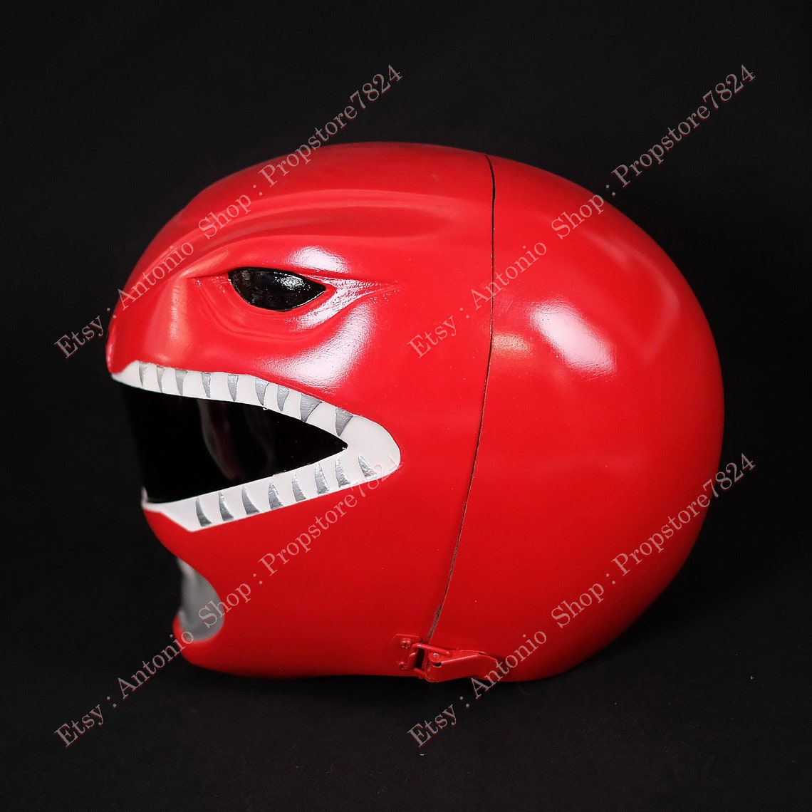 Red Ranger Helmet Cosplay MMPR Halloween Costume - Etsy