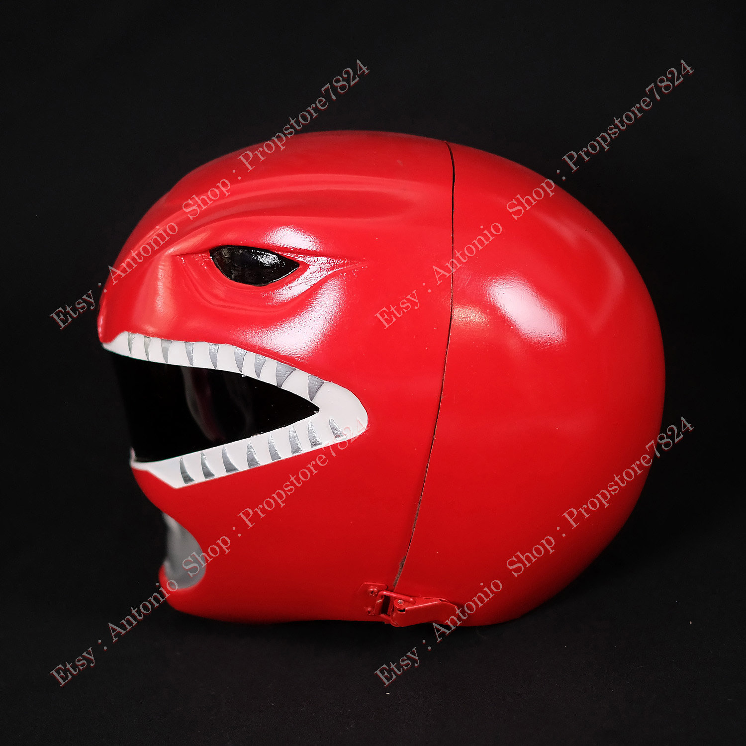 Red Ranger Helmet Cosplay MMPR Halloween Costume - Etsy