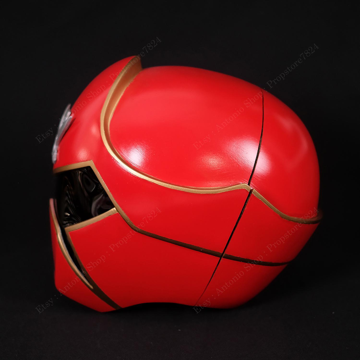 Red Gokaiger Helmet Cosplay MMPR Halloween Costume Prop - Etsy