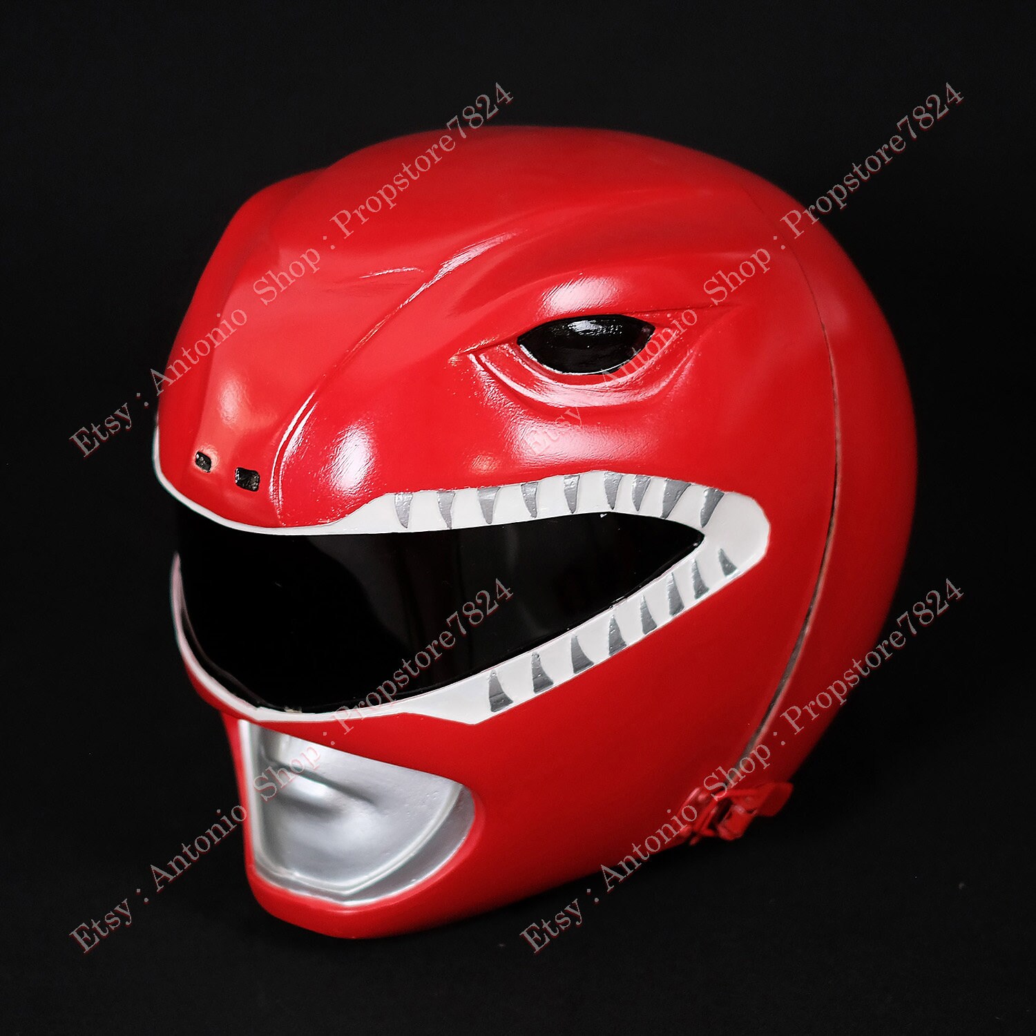 Red Ranger Helmet Cosplay MMPR Halloween Costume - Etsy