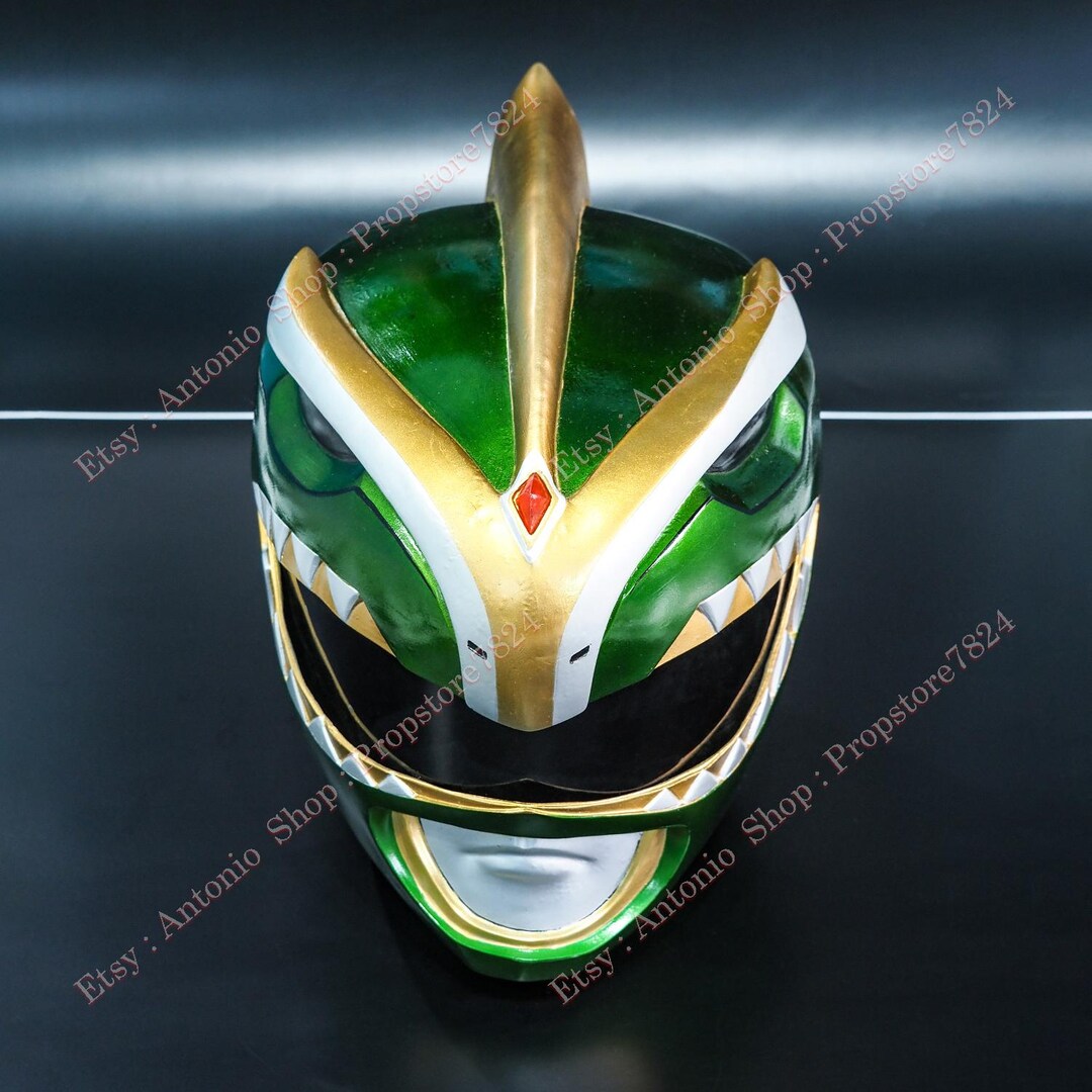 Green Ranger Bat in the Sun Helmet Cosplay MMPR Halloween Costume Prop ...