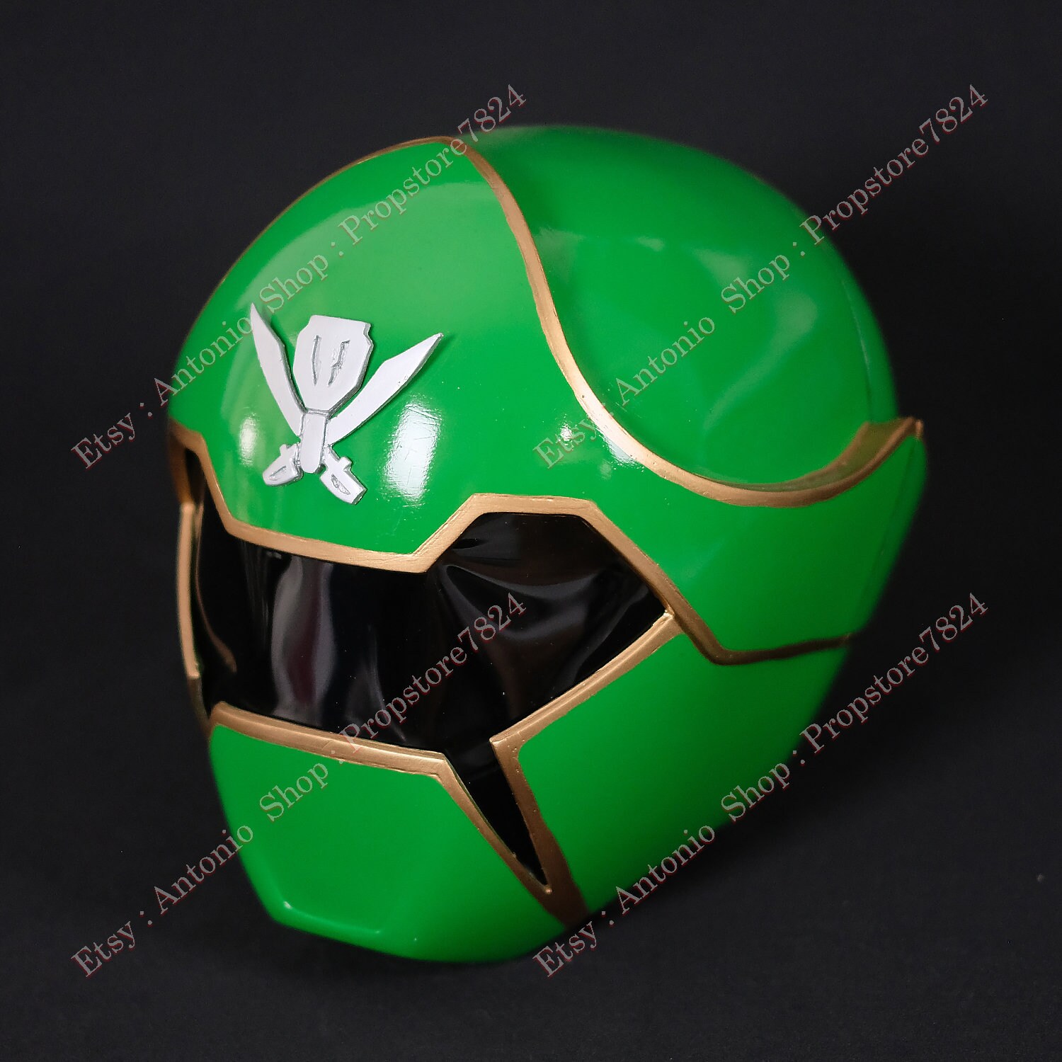 Green Gokaiger Helmet Cosplay MMPR Halloween Costume - Etsy