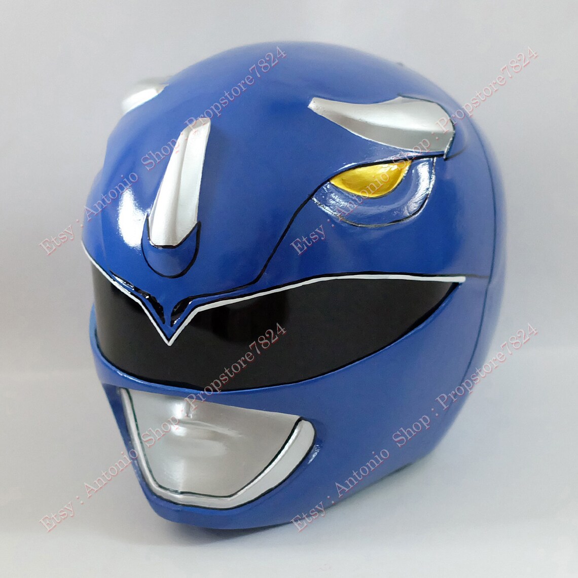 Blue Ranger Helmet Cosplay MMPR Halloween Costume | Etsy