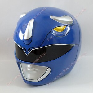 Blue Ranger Helmet Cosplay MMPR Halloween Costume Prop - Etsy