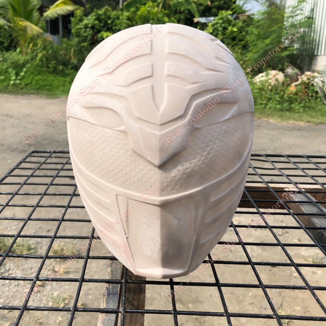 White Ranger Helmet Cosplay MMPR Halloween Costume - Etsy