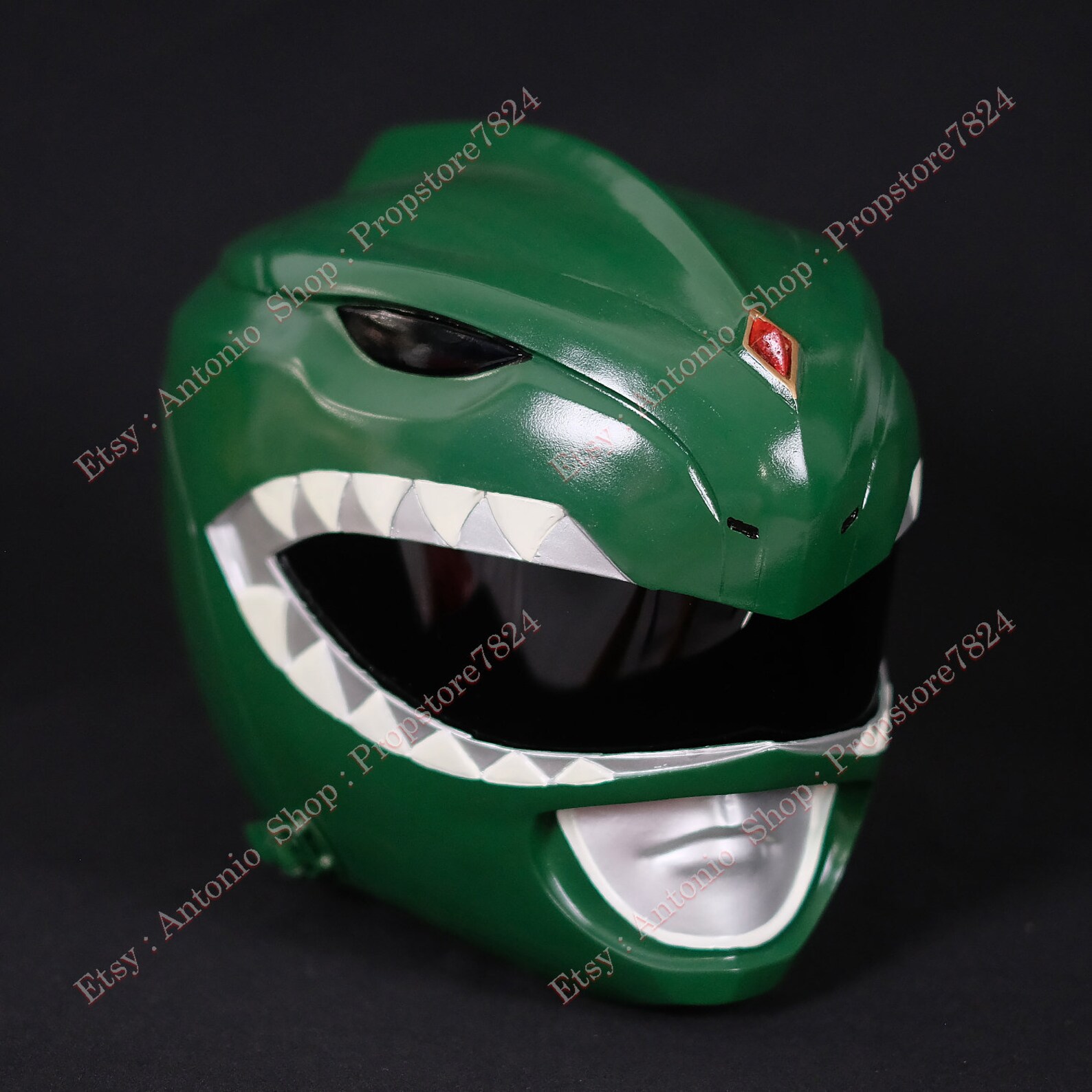 Green Ranger Helmet Cosplay MMPR Halloween Costume - Etsy