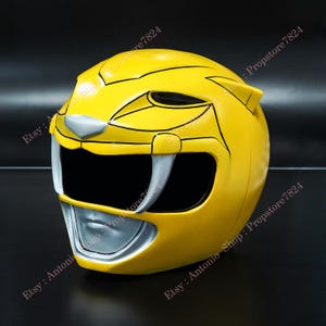 Yellow Ranger Helmet Cosplay MMPR Halloween Costume Prop - Etsy