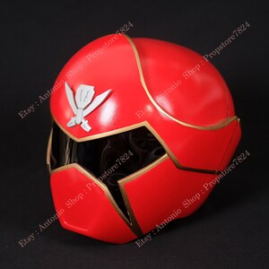 Red Gokaiger Helmet Cosplay MMPR Halloween Costume Prop - Etsy