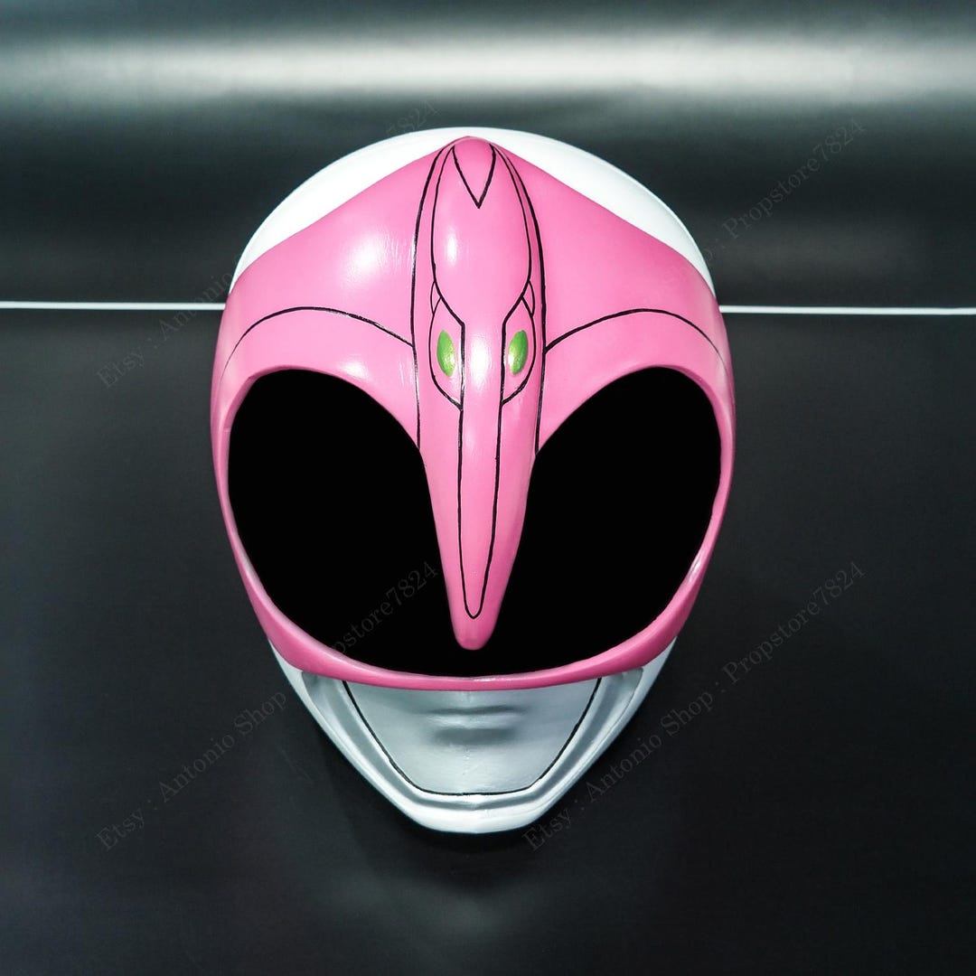 Pink Ranger Helmet Cosplay MMPR Halloween Costume Prop - Etsy