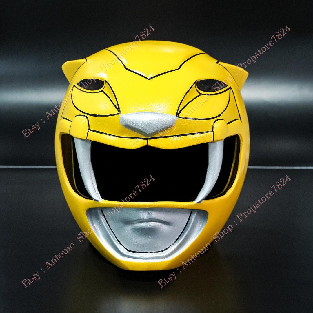 Yellow Ranger Helmet Cosplay MMPR Halloween Costume Prop - Etsy