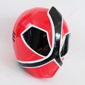 Red Samurai Sentai Shinkenger Helmet Cosplay Halloween Costume Mask ...